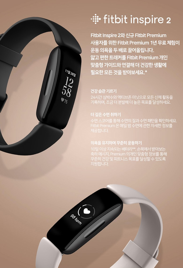[사전예약] 핏빗 인스파이어2 스마트밴드 (Inspire2 FB418) - 추천 : 네이버 블로그