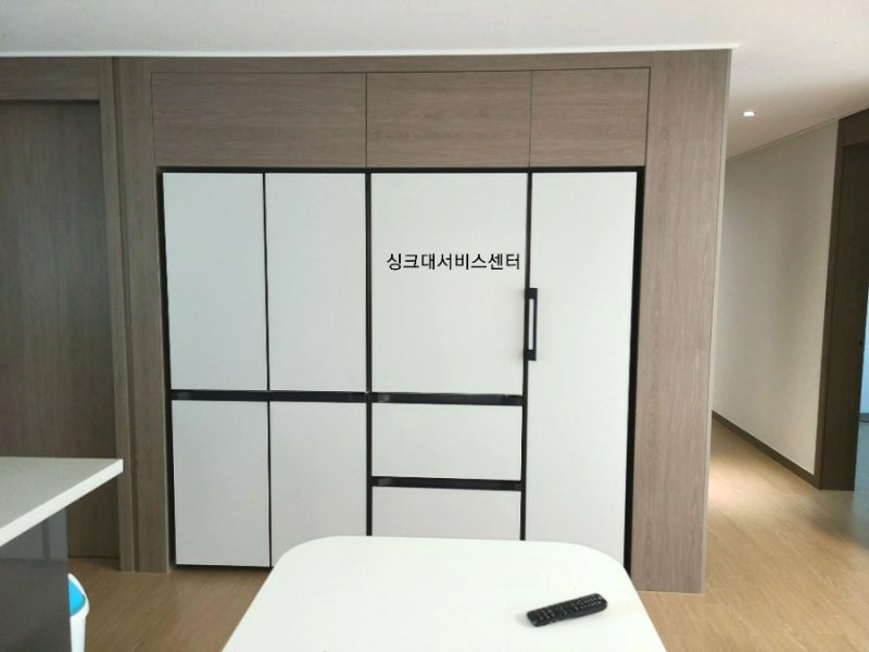 주방 스텐드형 냉장고 김치냉장고 자리 리모델링 삼성 비스코프 키친핏 4도어 김치플러스 변온 냉장고 자리 만들기 네이버 블로그