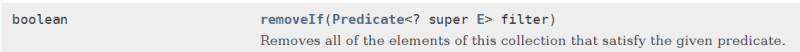 [Java/자바] - ArrayList.removeIf(predicate filter) : 네이버 블로그