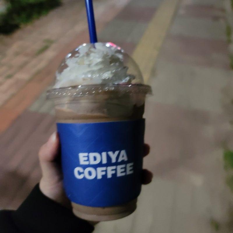 이디야 메뉴추천 민트 초콜렛칩 플랫치노 유일하게 먹는 민초음식~ 네이버 블로그