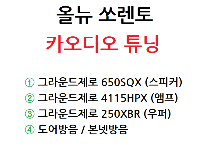 기아자동차 올뉴쏘렌토 카오디오 튜닝 장착 방법 네이버 블로그