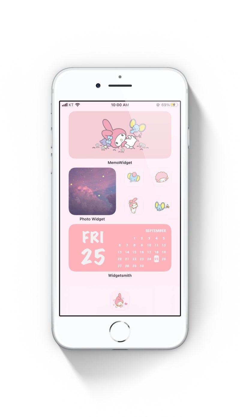Ios14 아이폰 업데이트 후 마이멜로디로 꾸미기 배경화면 아이콘 공유 포토위젯메모위젯단축어 네이버 블로그