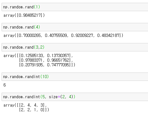 [Python Numpy] 배열 재구성 : reshape(), ravel(), flatten() / randint, rand ...