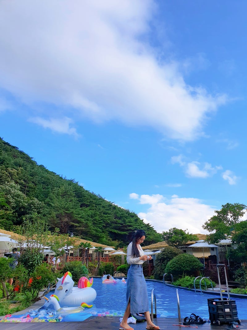 통영 한산마리나호텔and리조트 가든디럭스 가든뷰 숙소편통영여행온수풀 숙소 추천수영장이국적인 동남아 숙소편의점강력추천