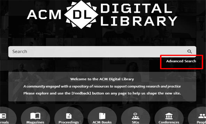 ACM DL Digital Library 소개! : 네이버 블로그