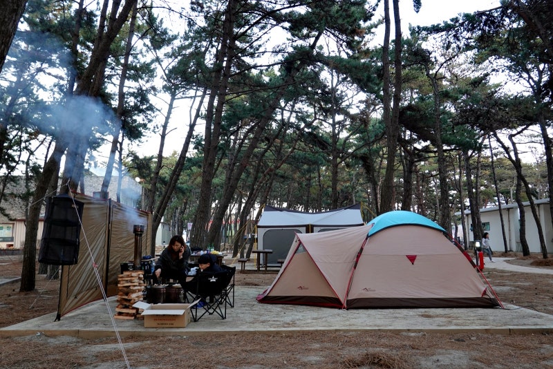 변산반도국립공원 부안 고사포 야영장 겨울 캠핑 화목난로의 따스함을 즐기다 네이버 블로그