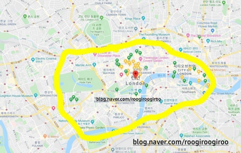 런던 런던여행 숙소 위치 실패 없는 지역 추천 우범지역 피하기 네이버 블로그