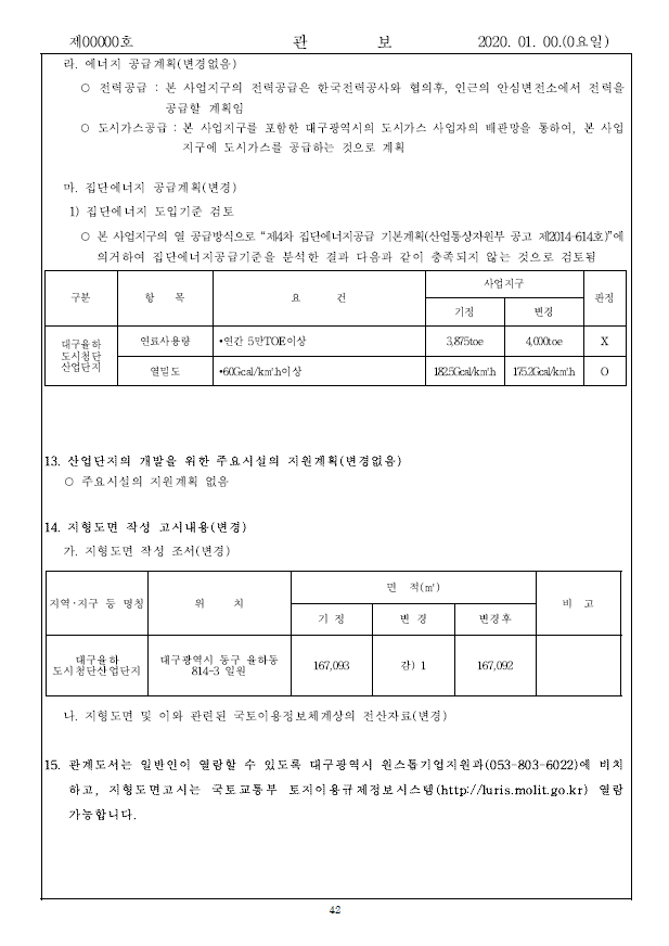 대구율하 도시첨단산업단지 산업단지계획 변경 및 지형도면 네이버 블로그