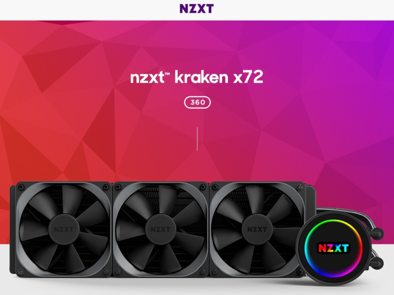 NZXT KRAKEN X72 내돈 주고 산 솔직 후기 (크라켄, 수냉, 수랭, 3열 유체쿨러, Cooler, CPU 쿨러 ...