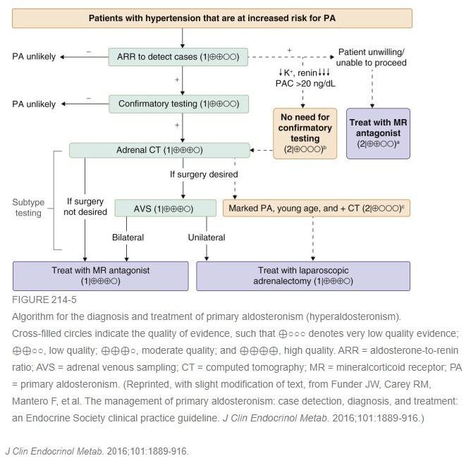 Primary hyperaldosteronism에서 selective adrenal vein sampling (AVS ...
