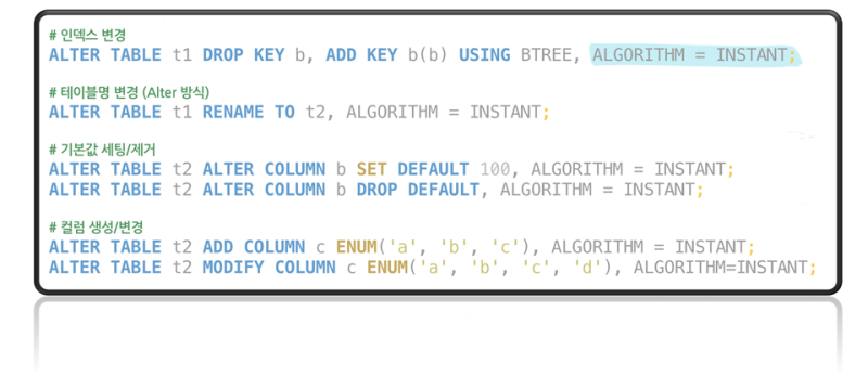 [이렇게 사용하세요!] MySQL 8.0, 개발자를 위한 신규 기능 살펴보기! #5 SQL DDL : 네이버 블로그