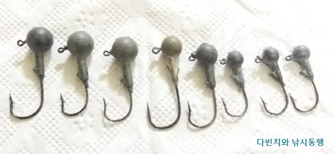 [낚시소품정보] 지그헤드(Jighead) , 트레블 훅(Treble hook), 낚시용 바늘 & 그럽웜(Grub Worm ...