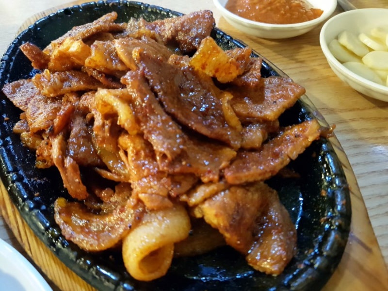 전주여행 가성비 맛집오원집 연탄불고기불돼지구이김밥 쌈싸먹기 👍 네이버 블로그