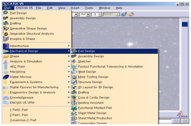 1. CATIA 기본 Tool & Icons : 네이버 블로그