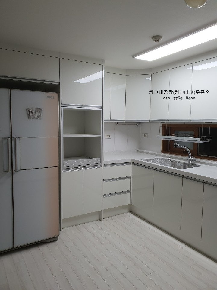 안양씽크대전문업체 씽크데코 안양 만안구 석수동 석수e 편한세상 아파트 42평 주방씽크대 교체 42평주방리모델링 ㄱ자씽크대