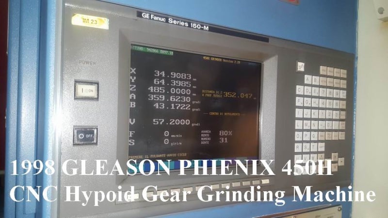 GLEASON PHOENIX CNC Hypoid Gear Grinding Machine 450HG, 1998 : 네이버 블로그