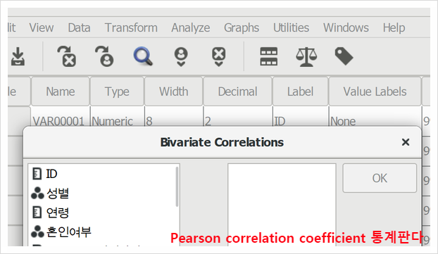 [SPSS 대신 PSPP프로그램] Pearson correlation 상관분석 해보기 : 네이버 블로그