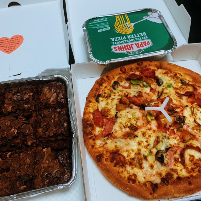 파파존스피자 수퍼파파스 오븐스파게티화이트 브라우니 까지 ♥ 네이버 블로그