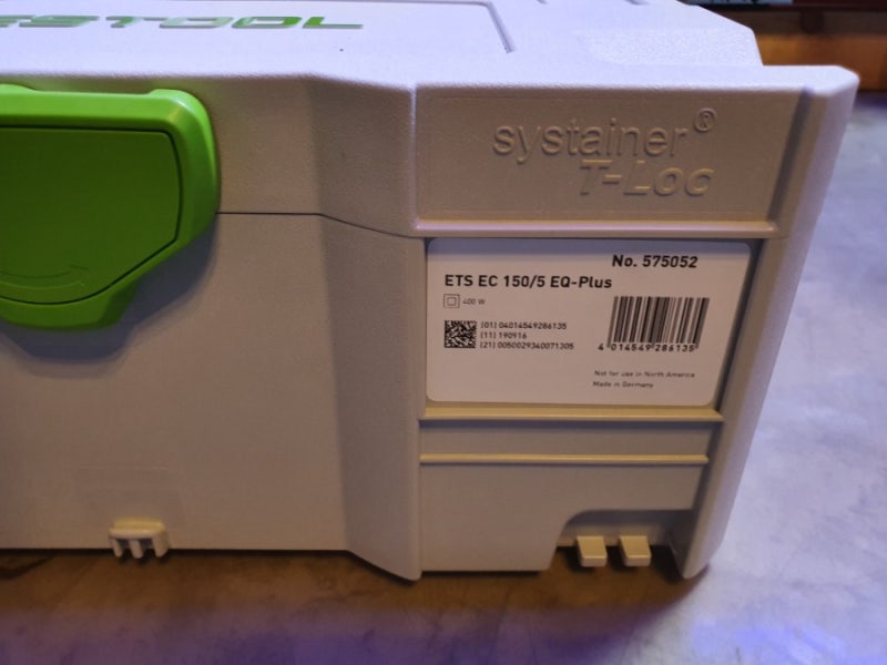 페스툴 6인치 원형샌더 ETS EC 150/5EQ-PLUS 언박싱 리뷰. : 네이버 블로그