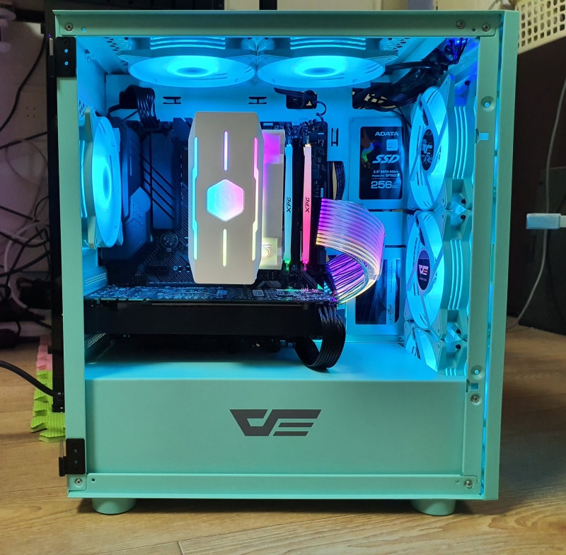 darkFlash DLM21 RGB MESH 메쉬 네오 민트 후기 : 네이버 블로그