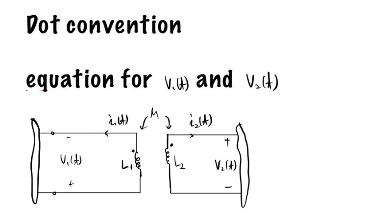 상호 인덕턴스의 dot convention / 인덕터에 점이 있을 때 부호 결정법 + 이상변압기 : 네이버 블로그