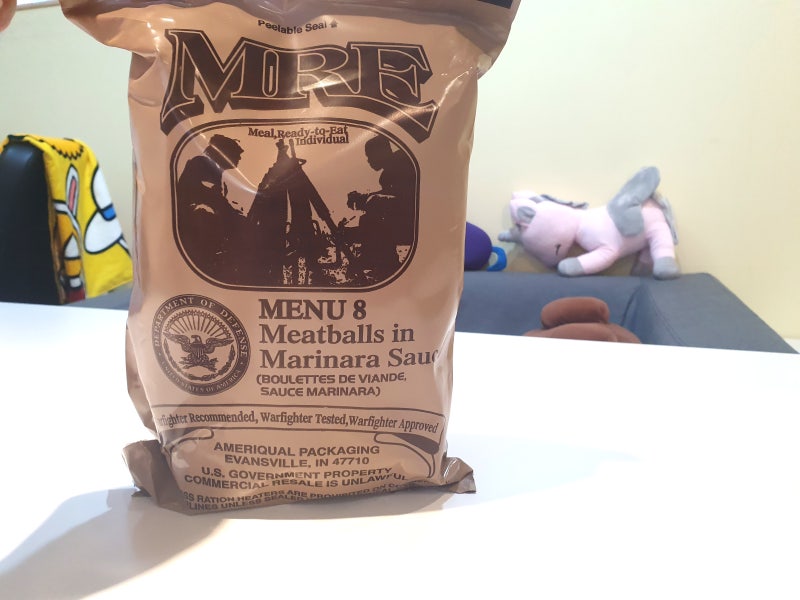 미군전투식량 미국전투식량 MRE 8번 Meatballs in Marinara Sauce 상세후기 : 네이버 블로그