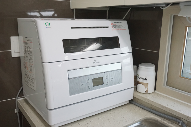 SK 매직 6인용 식기세척기 DWA-1812P 타공 없이 설치한 후기 + 4개월 실사용 장단점까지! : 네이버 블로그