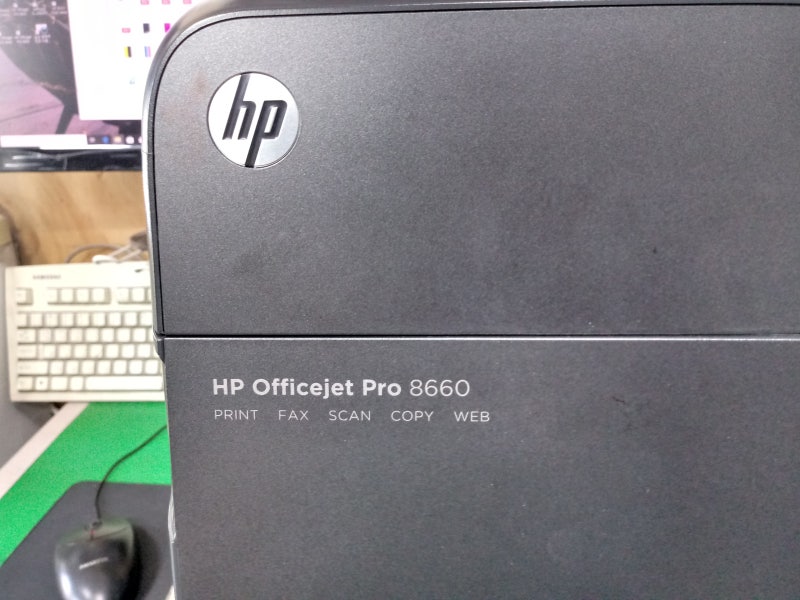 Hp 오피스젯 8660 누락 고장 난 프린트 헤드 에러 코드0xc19a0027 수리 프린터수리판매임대컴퓨터주변기기