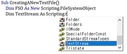[VBA] #80. Text Files (FileSystemObjects) : 네이버 블로그