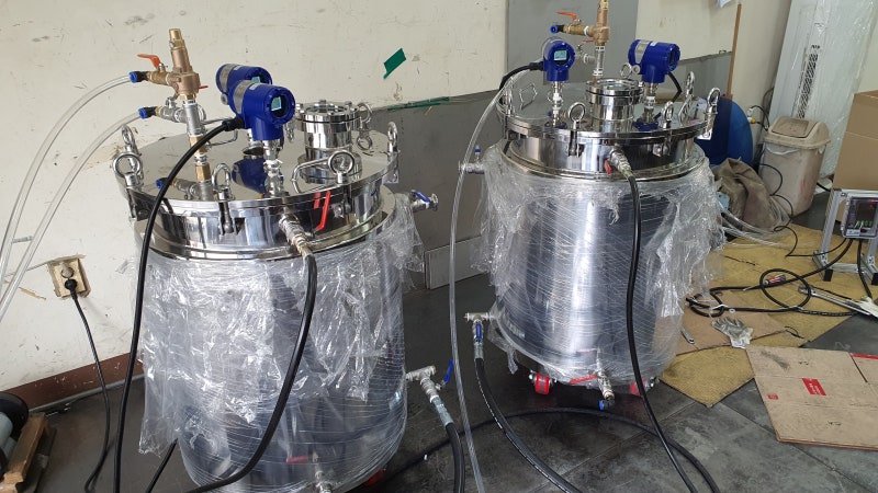 Sus316l Tank수압챔버제작탱크제작진공챔버사이트 글라스전자온도계수압시험기압력용기투시창식품탱크반응기이중