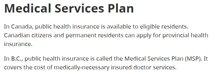 캐나다 BC주 MSP 신청하는 방법 및 비용! 밴쿠버 거주자 주목 : 네이버 블로그