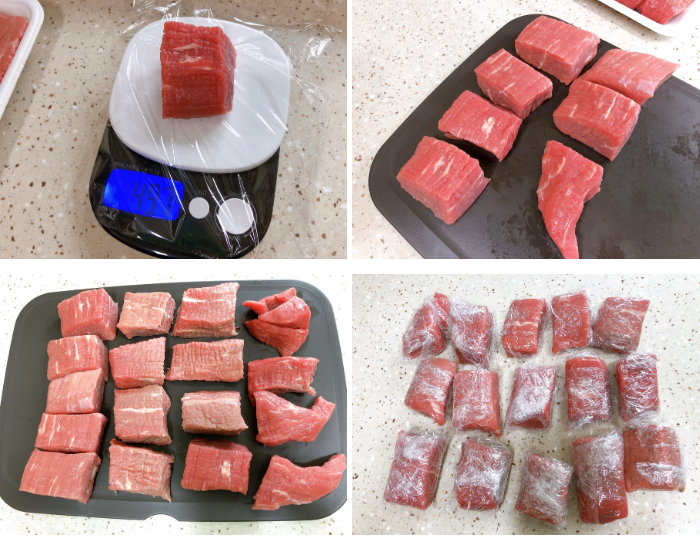 이유식용 소고기 부위 And 월령별 하루 소고기 섭취량 소고기 소분 및 사용방법 네이버 블로그