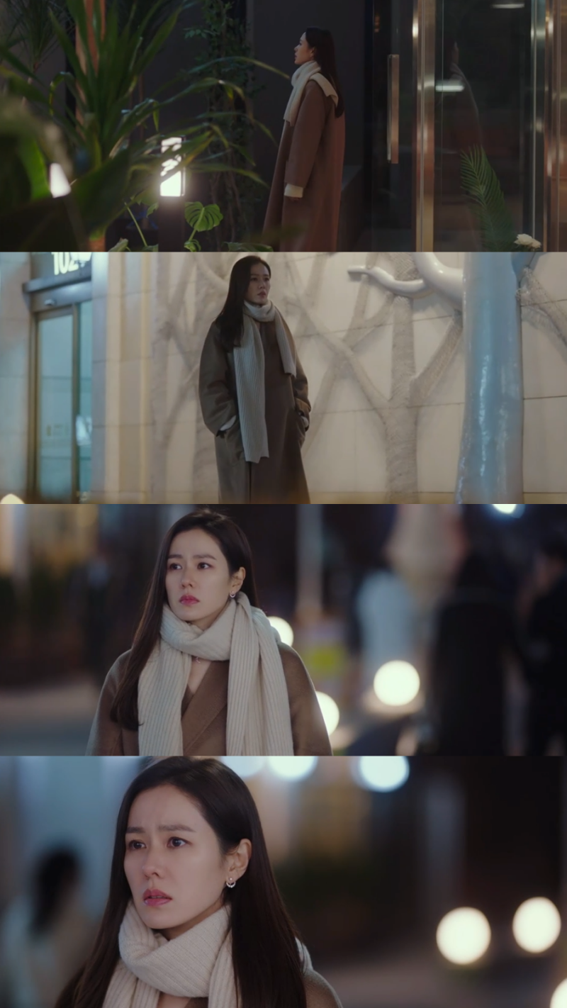 사랑의 불시착 손예진 패션윤세리 패션카멜 브라운 코트베이지 머플러목도리귀걸이목걸이 정보 네이버 블로그