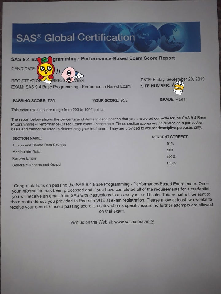 새롭게 바뀐 sas 자격증 , SAS BASE/Advanced 취득 하기 : 네이버 블로그