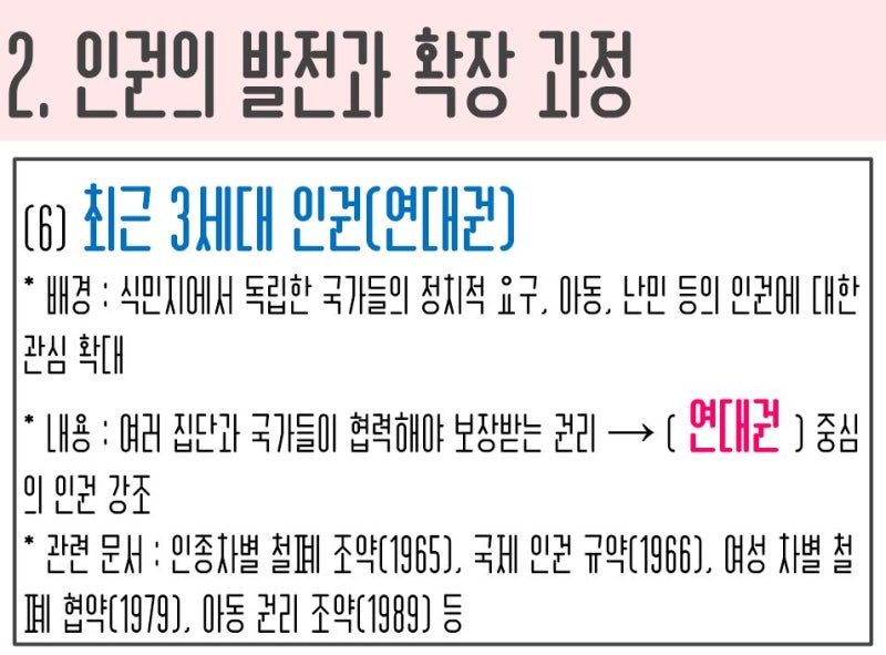 2019년 중학교 3학년 사회 수업 디자인 사회학습지 사회ppt 06 인권보장의 역사적 전개과정 네이버 블로그