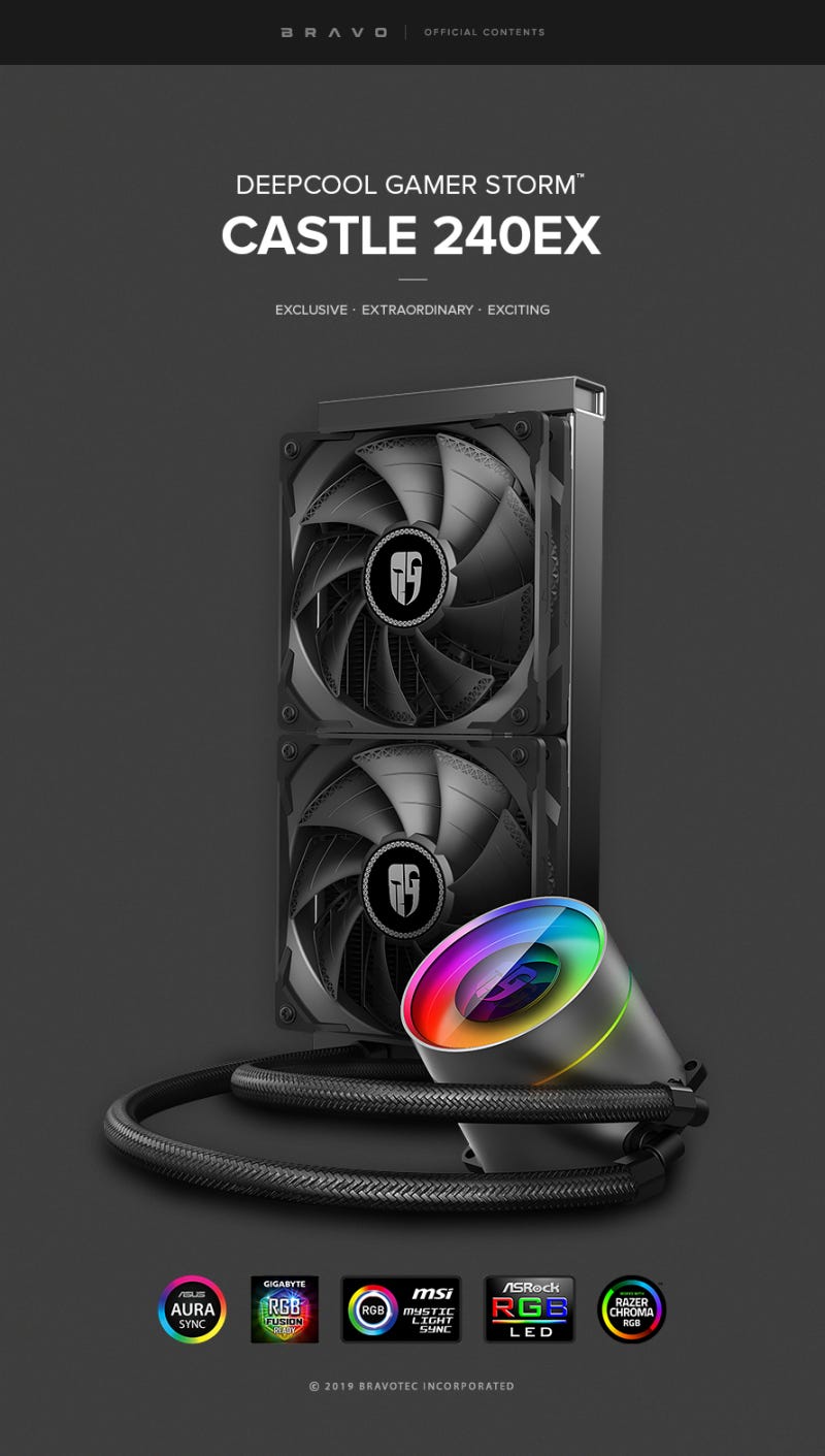 DEEPCOOL GAMER STORM CASTLE 240EX BLACK, CPU 수냉 쿨러 추천 : 네이버 블로그