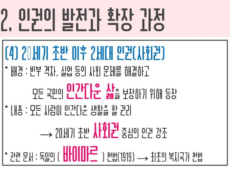 2019년 중학교 3학년 사회 수업 디자인 사회학습지 사회ppt 06 인권보장의 역사적 전개과정 네이버 블로그