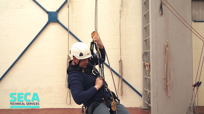 [산업로프기술]ROPE ACCESS- IRATA LEVEL 1- UP ON DESCENDER/DOWN ON ASCENDER ...