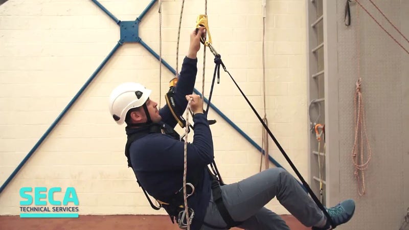 [산업로프기술]ROPE ACCESS- IRATA LEVEL 1- UP ON DESCENDER/DOWN ON ASCENDER ...