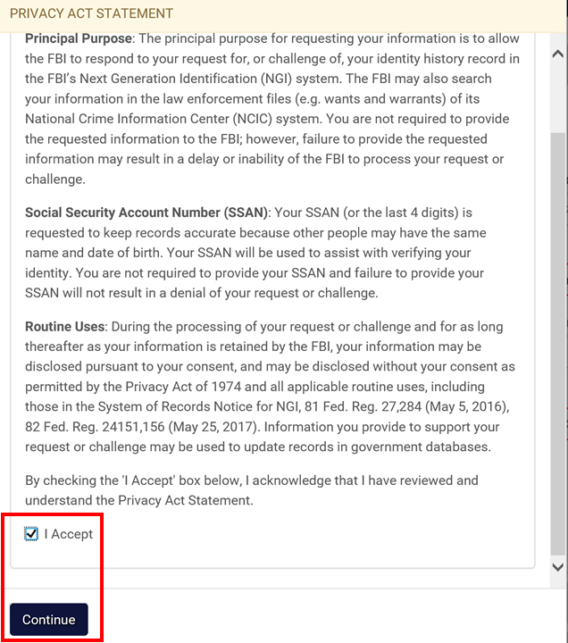 캐나다 학생비자 - 미국 범죄수사경력회보서(신원조회 FBI Identity History Summary Check) 온라인으로 ...