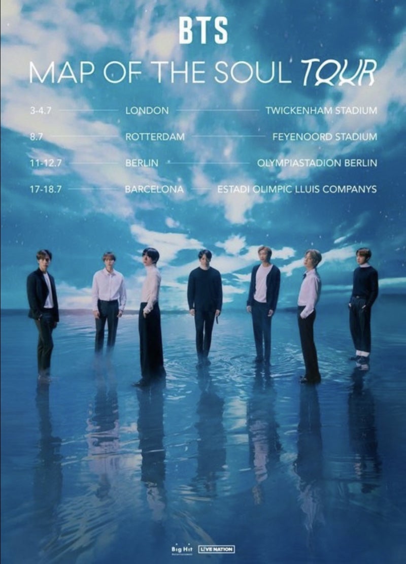 [방탄소년단 BTS] MAP OF THE SOUL 맵오브더소울 2020 투어 일정, 해외콘서트 공식 예매사이트 티켓마스터 ...