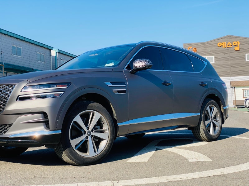 [Genesis GV80] 제네시스 GV80 3M 1080 M261 Matte Dark Gray로 변신 ! #팀카스킨 #랩핑 ...