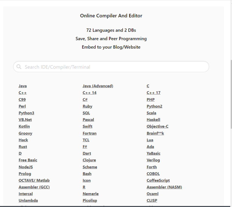 온라인 자바 컴파일러(Online Java Compiler), 온라인 편집기를 개발환경으로 이용하기 : 네이버 블로그