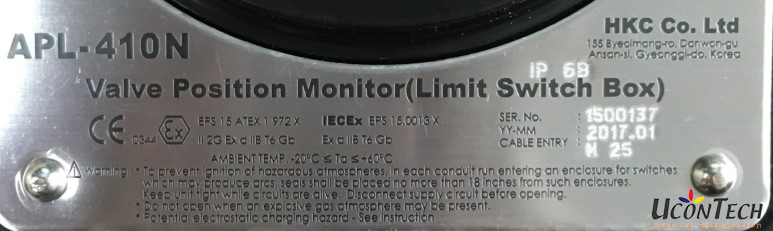 [HKC] APL-410N / Limit Switch Box / 리미트 스위치 박스 : 네이버 블로그