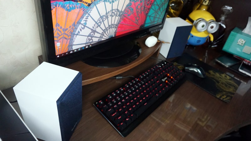 북쉘프 스타일의 가성비 블루투스 PC 스피커 앱코 비토닉 SP400BT 심플 리뷰 : 네이버 블로그