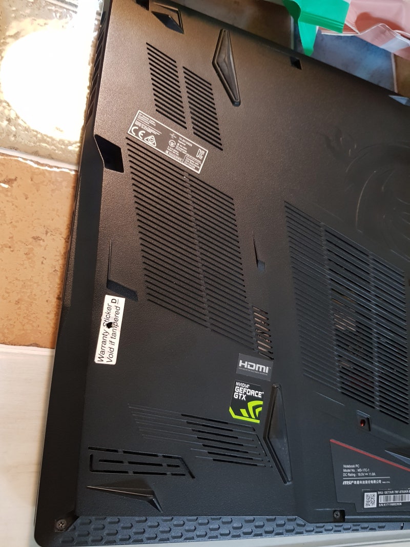 MSI GE73VR-7RF 레이더 게이밍 노트북 중고 판매 : 네이버 블로그