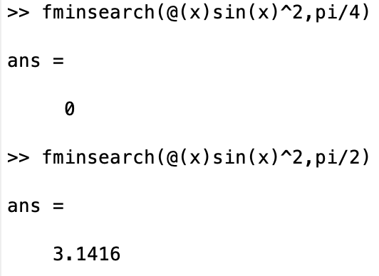 MATLAB 매트랩 공부하기 : 함수 최솟값 구하기fminsearch : 네이버 블로그