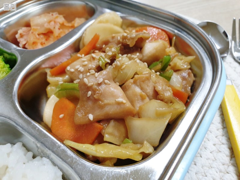 어린이반찬 간장닭갈비 레시피 맵지 않아 잘 먹어요 네이버 블로그