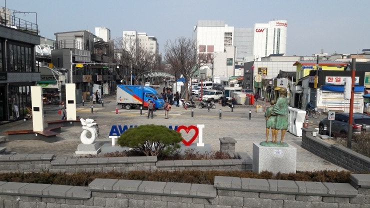 해파랑길강릉구간38코스 오독떼기전수관 구정면사무소 모산봉 강릉중앙시장 남항진해변 솔바람다리~ 네이버 블로그