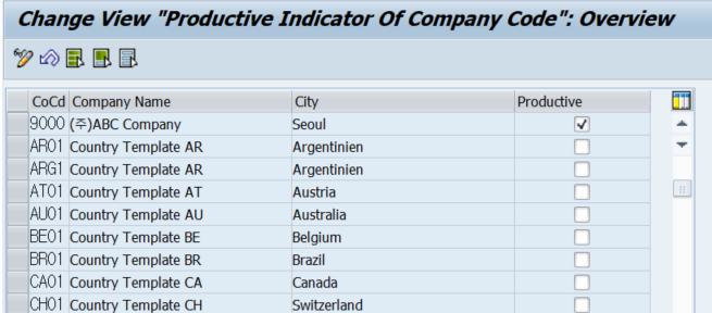 회사코드 사용으로 설정(Set Company Code to Productive) : 네이버 블로그